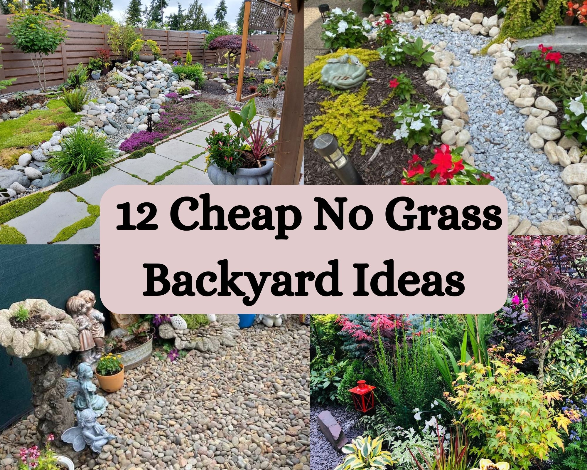 13 Cheap No Grass Backyard Ideas
