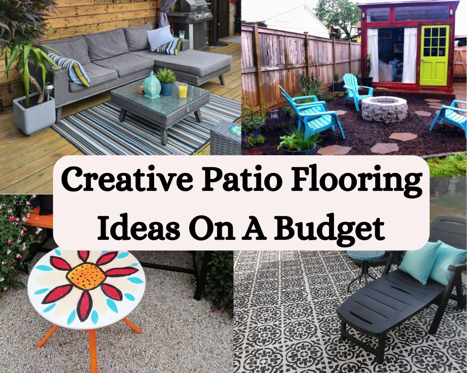 14 Creative DIY Patio Flooring Ideas On A Budget